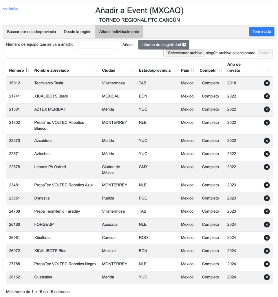 TORNEO REGIONAL FTC CANCÚN 2024-2025. – FIRST México