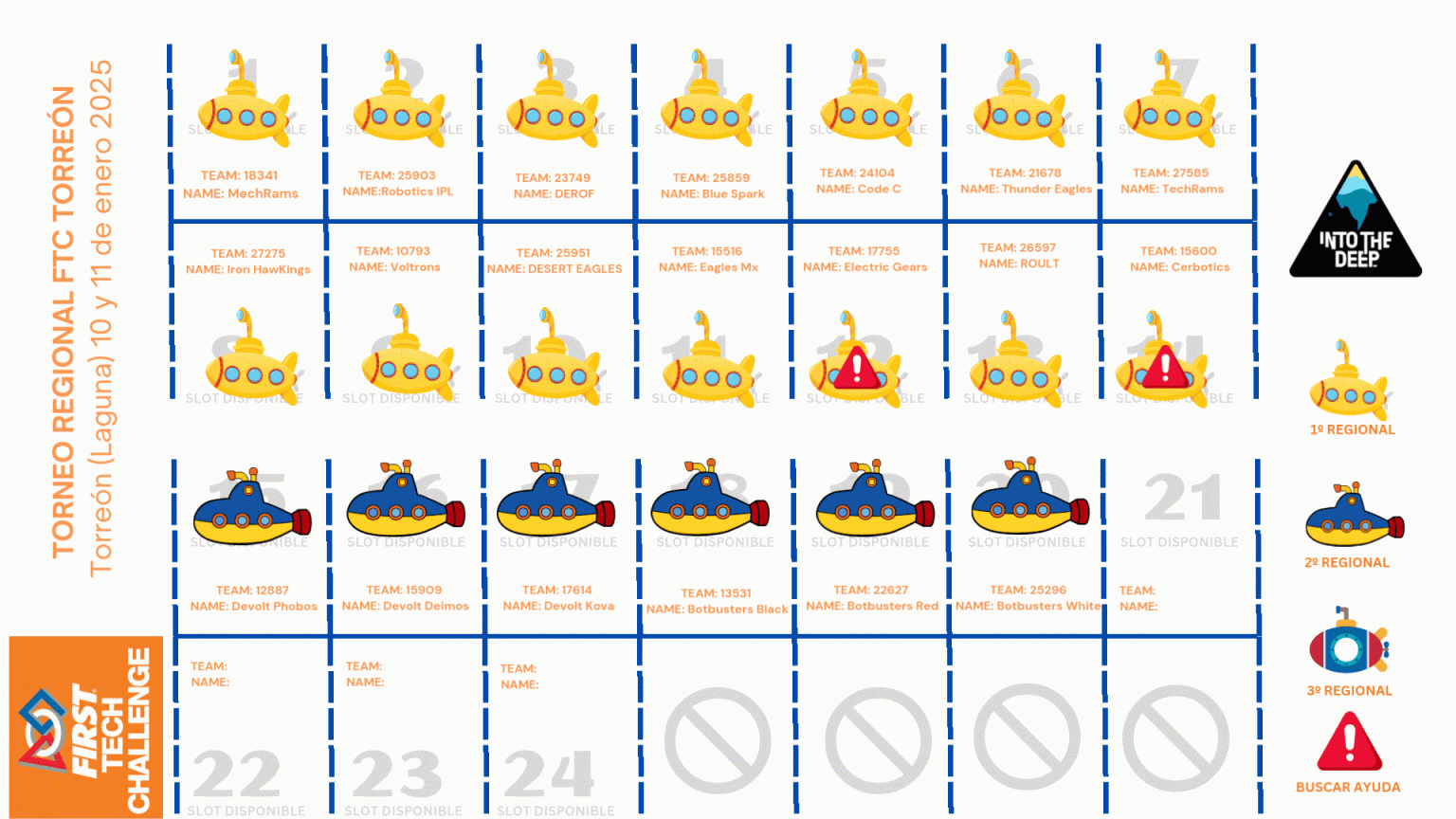 TORNEO REGIONAL FTC TORREÓN 2024-2025 – FIRST México